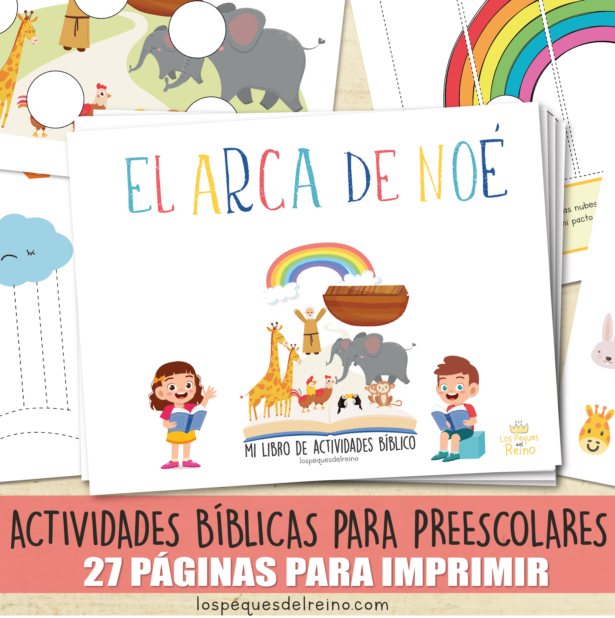 EL ARCA DE NOÉ -Pack de actividades - Preescolar – Los Peques del Reino