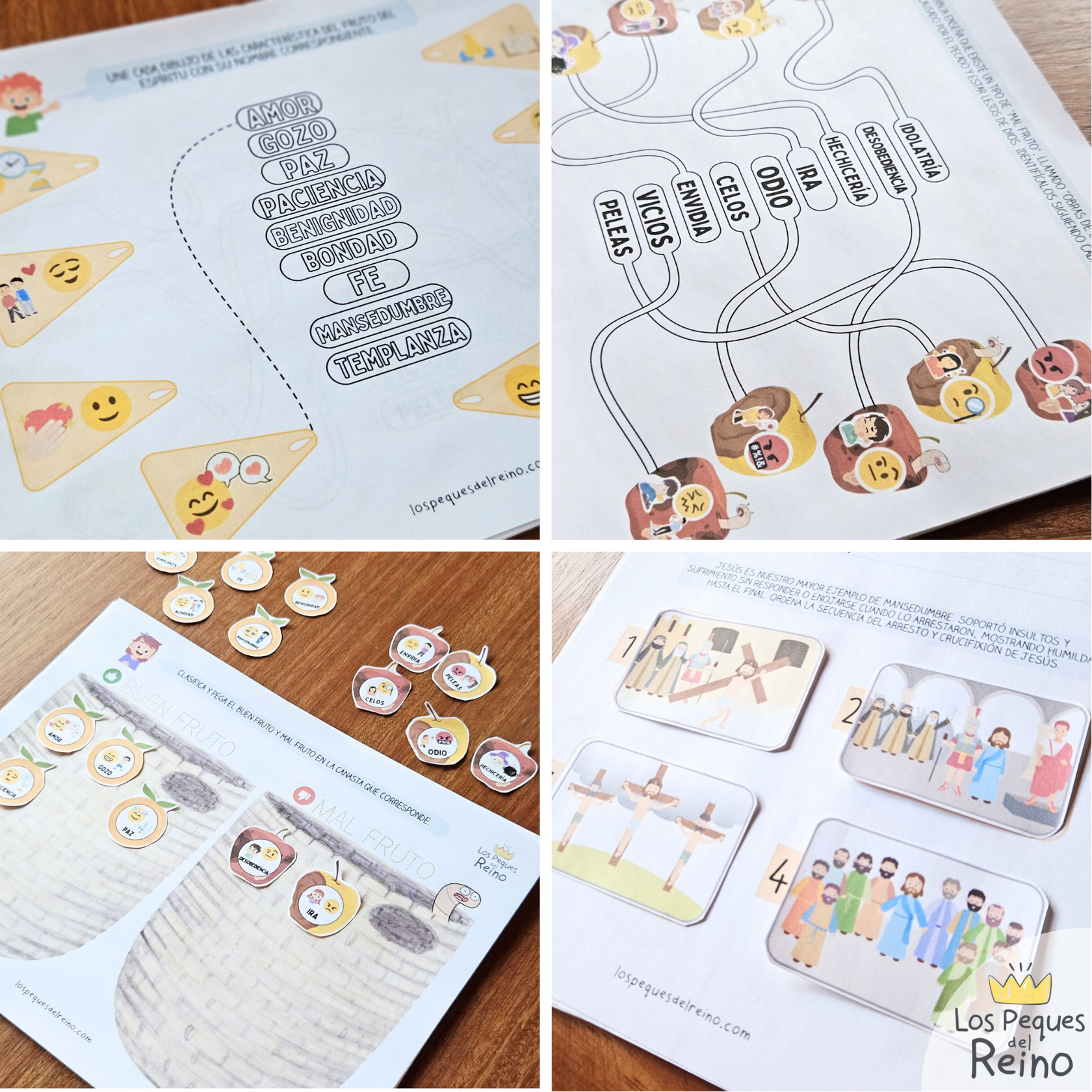 🌟¡NUEVO! PACK ACTIVIDADES - FRUTO DEL ESPÍRITU – Los Peques del Reino