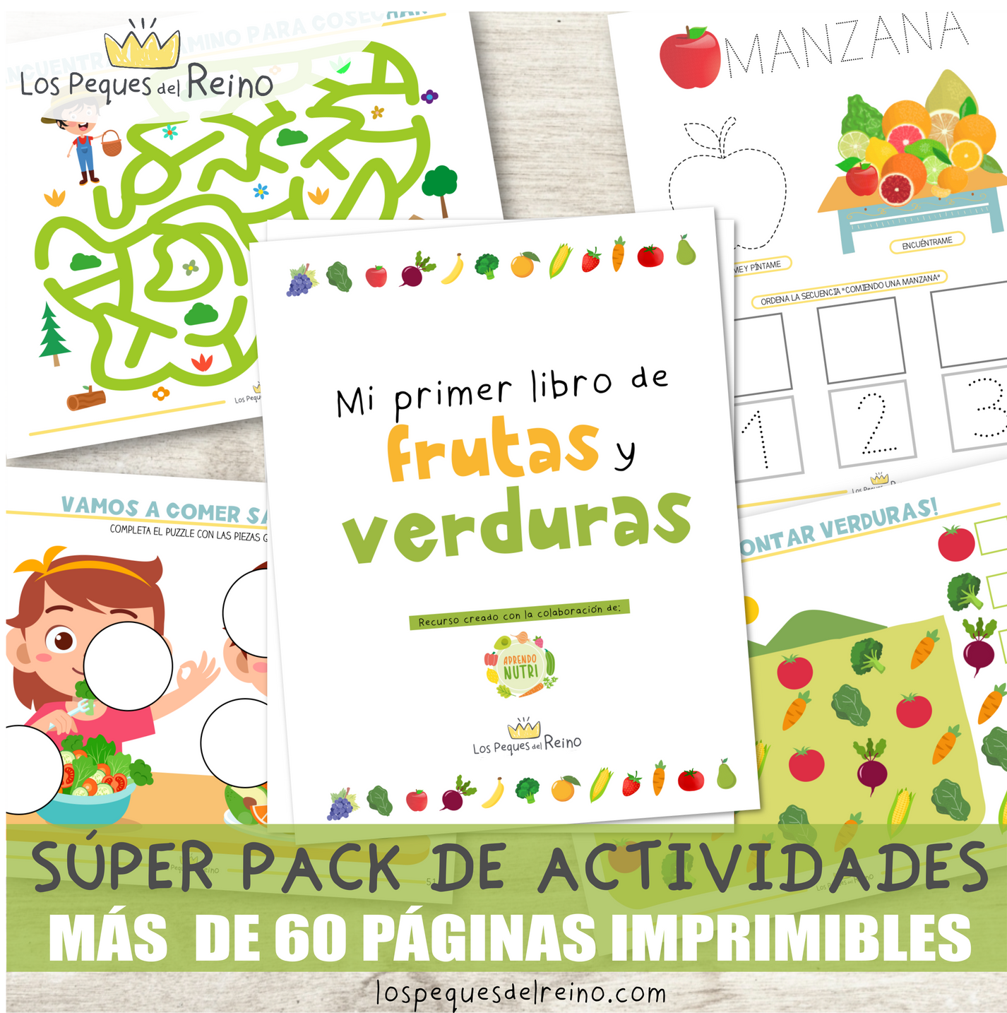 "Mi primer libro de frutas y verduras" - Pack Descargable – Los Peques ...