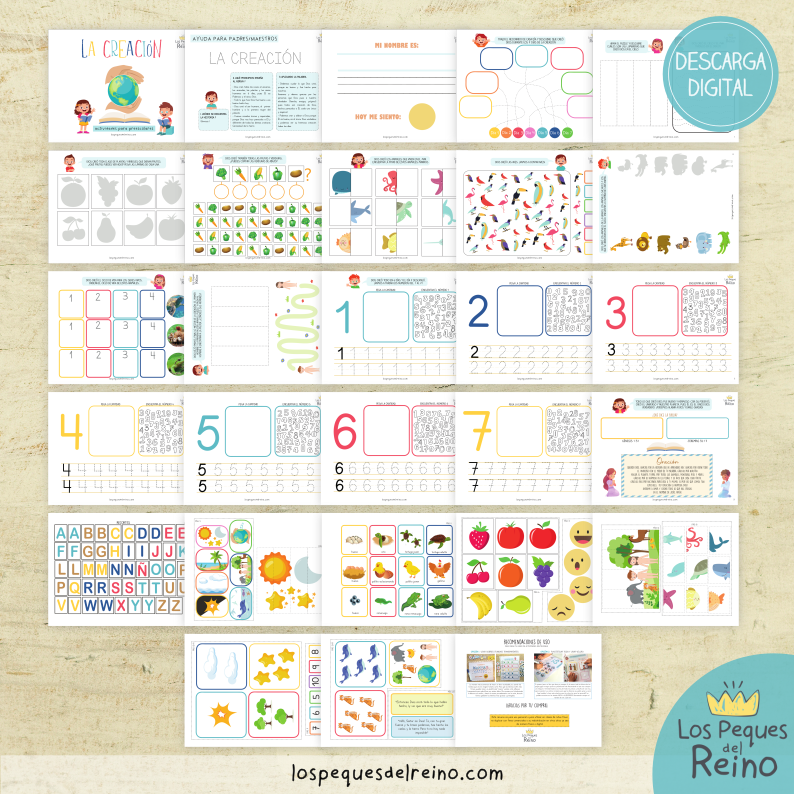 LA CREACIÓN - PACK DE ACTIVIDADES – Los Peques del Reino