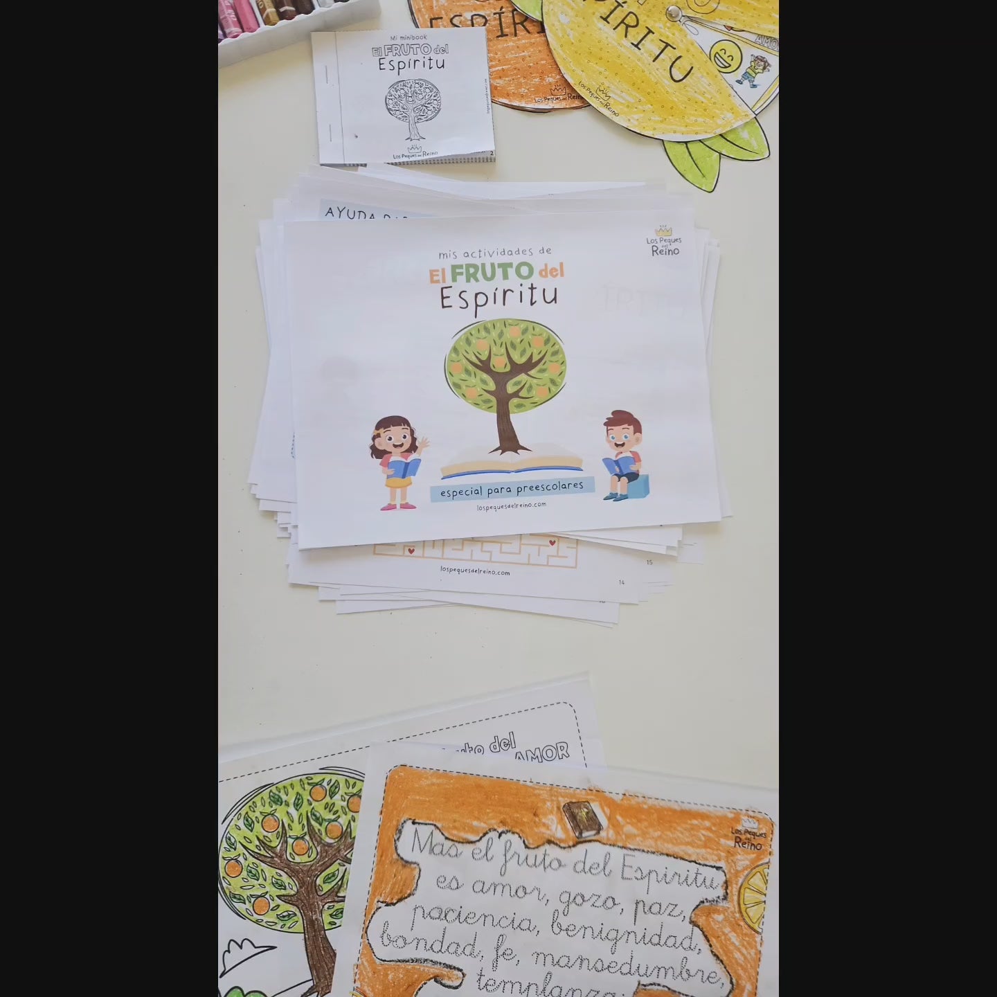 🌟¡NUEVO! PACK ACTIVIDADES - FRUTO DEL ESPÍRITU – Los Peques del Reino